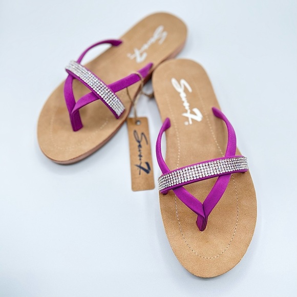 Seven7 | Shoes | Seven7 Womens Bondi Caramel Faux Leather Embellished ...